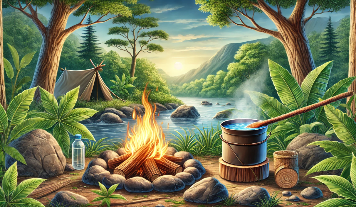 How to Boil Water in the Wild without a Pot